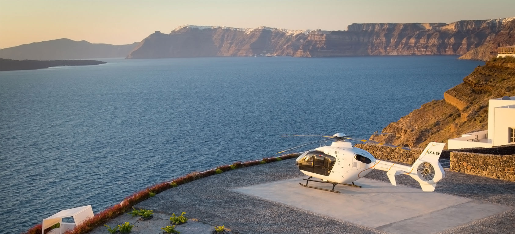 Private Santorini Helicopter Tour - Santorini i-Land Tours